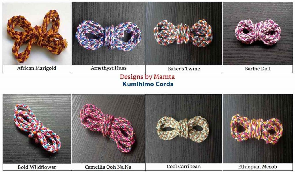 3mm Japanese Kumihimo Cord | Colorful Handmade Braided Ropes