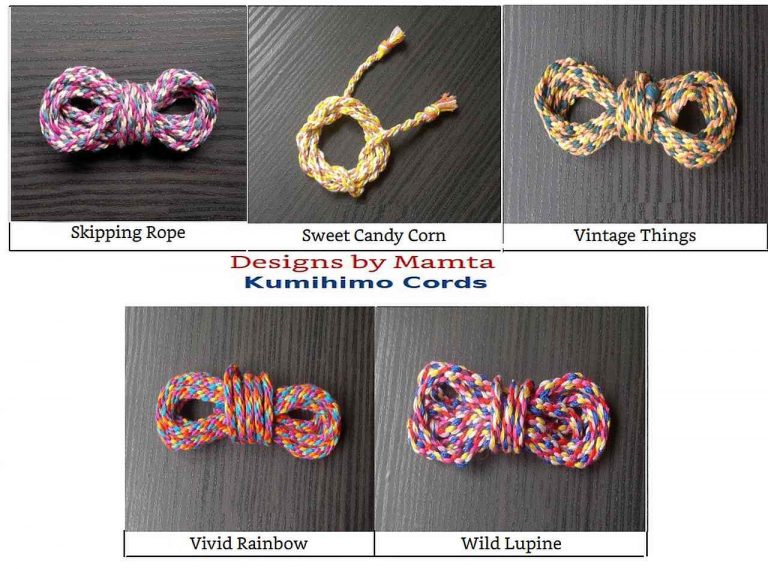 3mm Japanese Kumihimo Cord | Colorful Handmade Braided Ropes