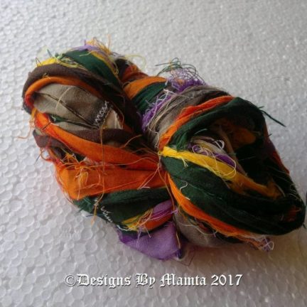 The Mallard Duck Sari Yarn Ribbon | Colorful Inspirational Silk Yarns