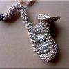 Crochet Saxophone Jewelry Pattern | Unusual & Miniature Crochet Pattern