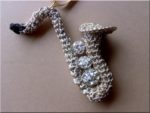 Crochet Saxophone Jewelry Pattern | Unusual & Miniature Crochet Pattern
