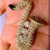 Crochet Saxophone Jewelry Pattern | Unusual & Miniature Crochet Pattern